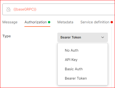 Inherit authorization from parent option for gRPC Requests · Issue #11584 · postmanlabs/postman ...