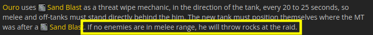 [AQ40] Ouro doesn't use any abilities when no one is in melee range · Issue #4391 · chromiecraft ...