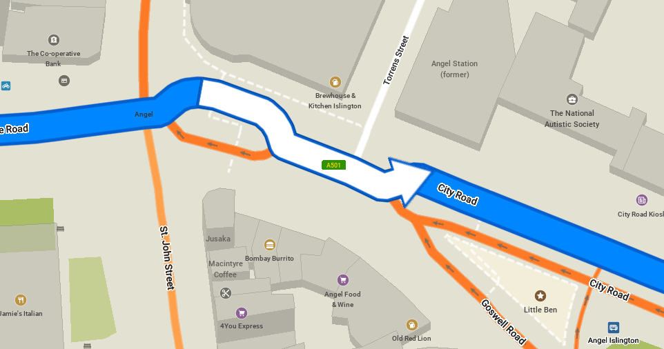 Turn instructions around traffic islands · Issue #4995 · organicmaps ...