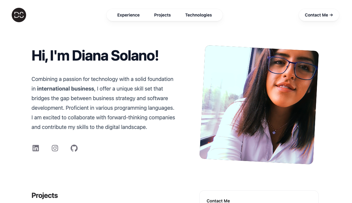 GitHub - SolanoD94/diana-solano-dev-portfolio: Welcome to my Full Stack Development portfolio ...