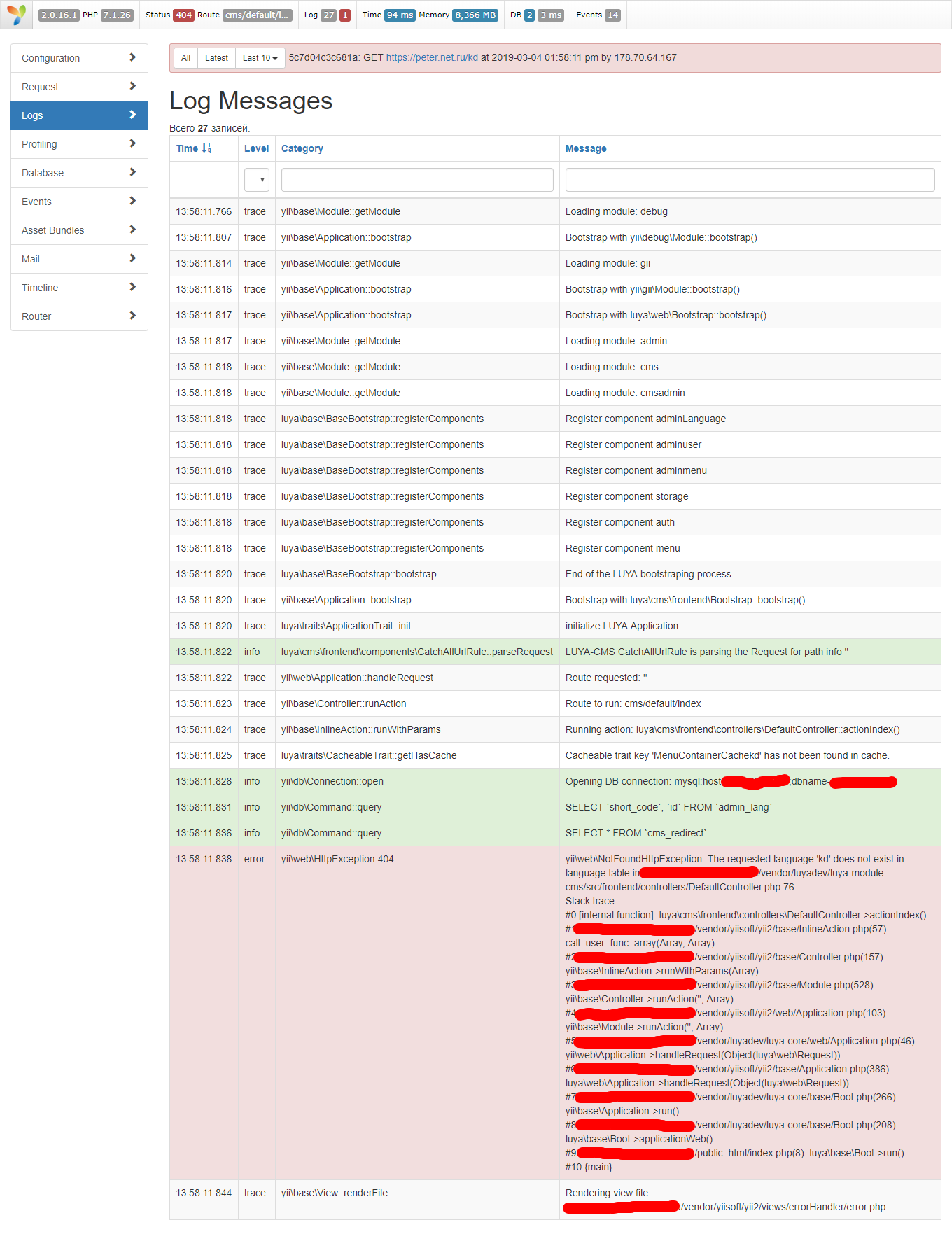 'An internal server error occurred' message. · Issue #183 · luyadev/luya-module-cms · GitHub