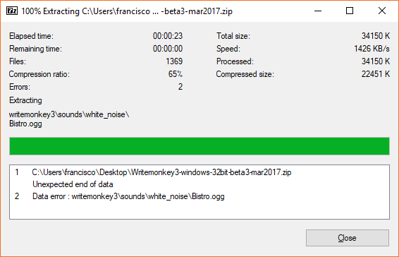broken .zip file? (windows downloads) · Issue #127 · writemonkey/wm3 · GitHub
