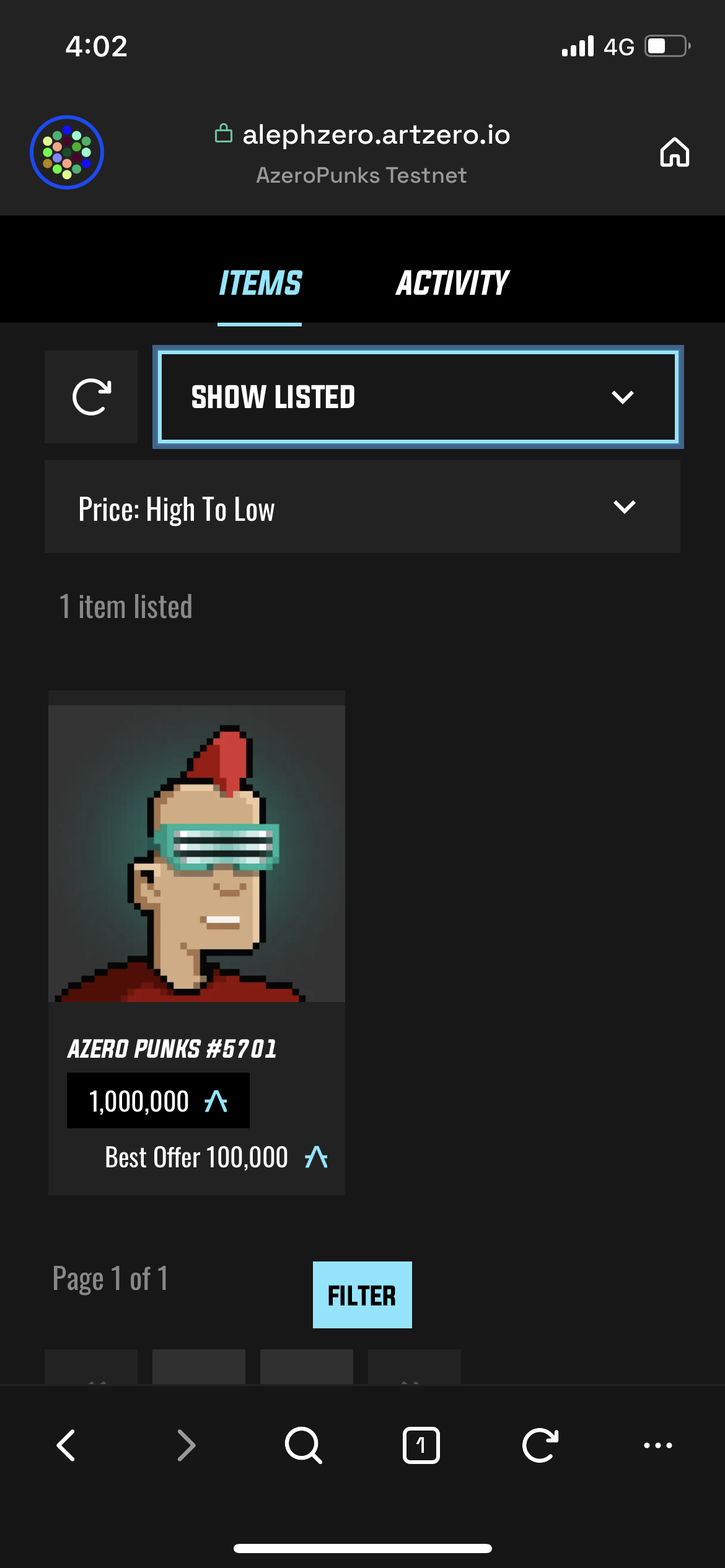 AzeroPunks show all not displaying and nft description is wrong · Issue #200 · ArtZero-io ...