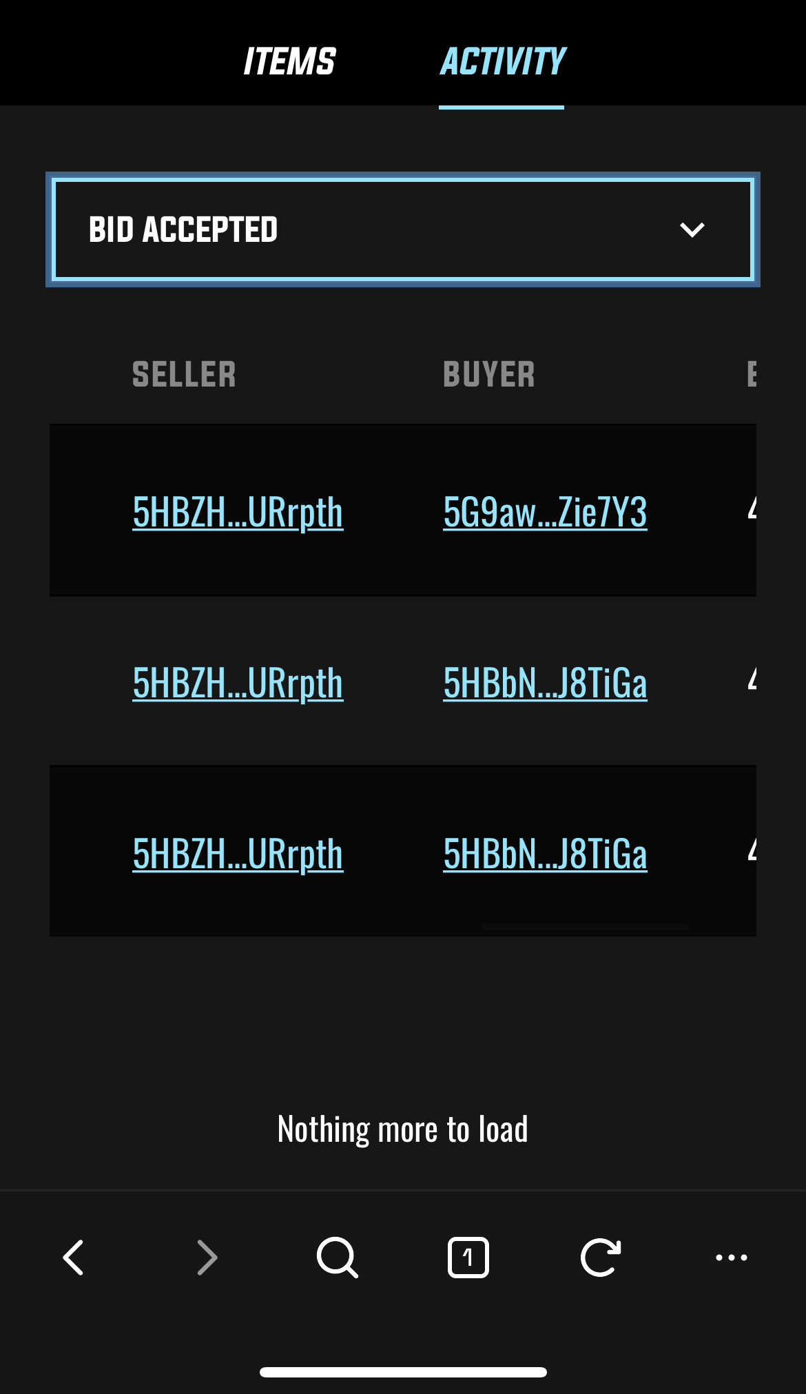 Bid Accepted activity to moved to Purchase · Issue #356 · ArtZero-io/frontend-react · GitHub