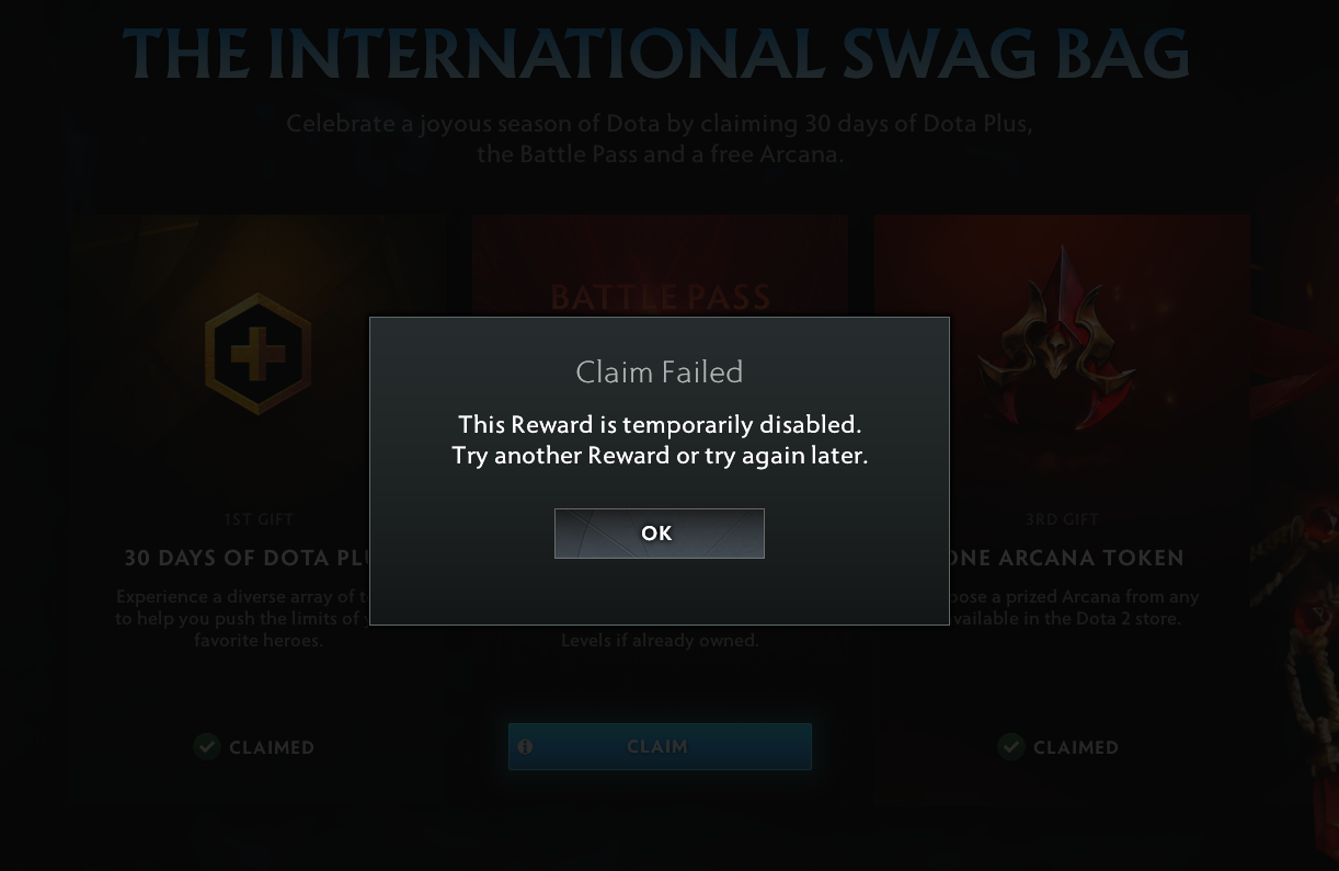 Cant claim BattlePass · Issue #4745 · ValveSoftware/Dota2-Gameplay · GitHub