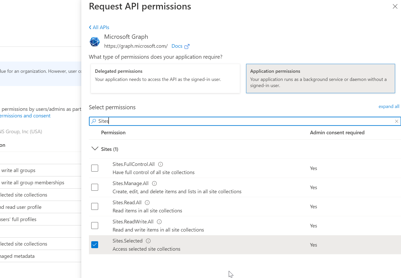 Sites[siteId].Permissions.GetAsync() vs Sites.Selected · Issue #1591 ...