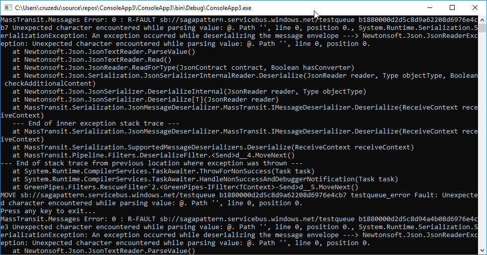 Azure ServiceBus stops working after version 5.2.3 · Issue #1339 · MassTransit/MassTransit · GitHub