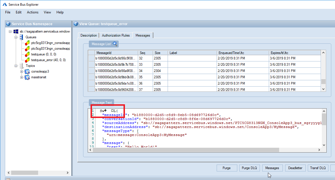 Azure ServiceBus fails to deserialize · Issue #395 · MassTransit/MassTransit · GitHub