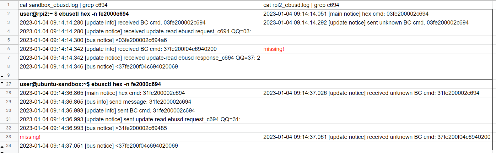 Broadcast message not reported in grab results · Issue #708 · john30/ebusd · GitHub