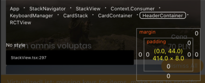 headerStyle doesn't take any effect with custom header and headerMode set to screen · Issue ...