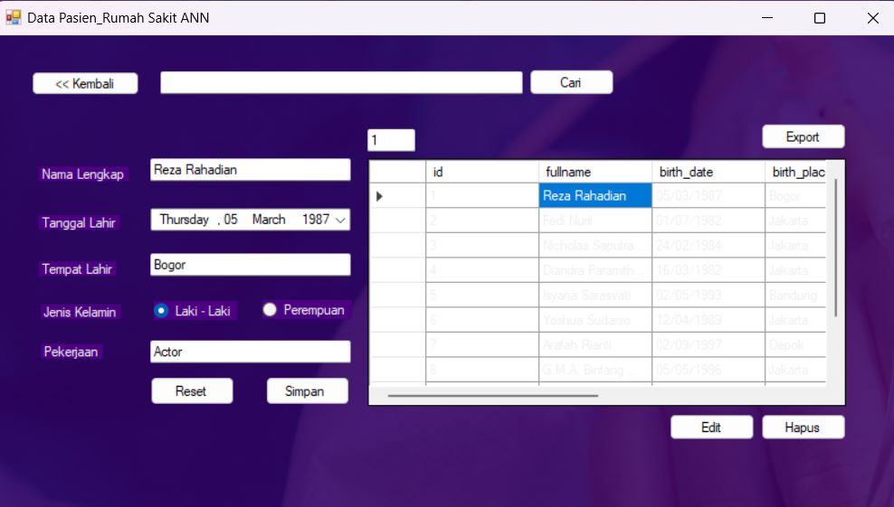 GitHub - nadyarp/FORM-RUMAH-SAKIT