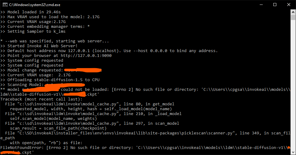 [bug]: Cannot load anything but v1-5-pruned-emaonly.ckpt · Issue #1894 ...