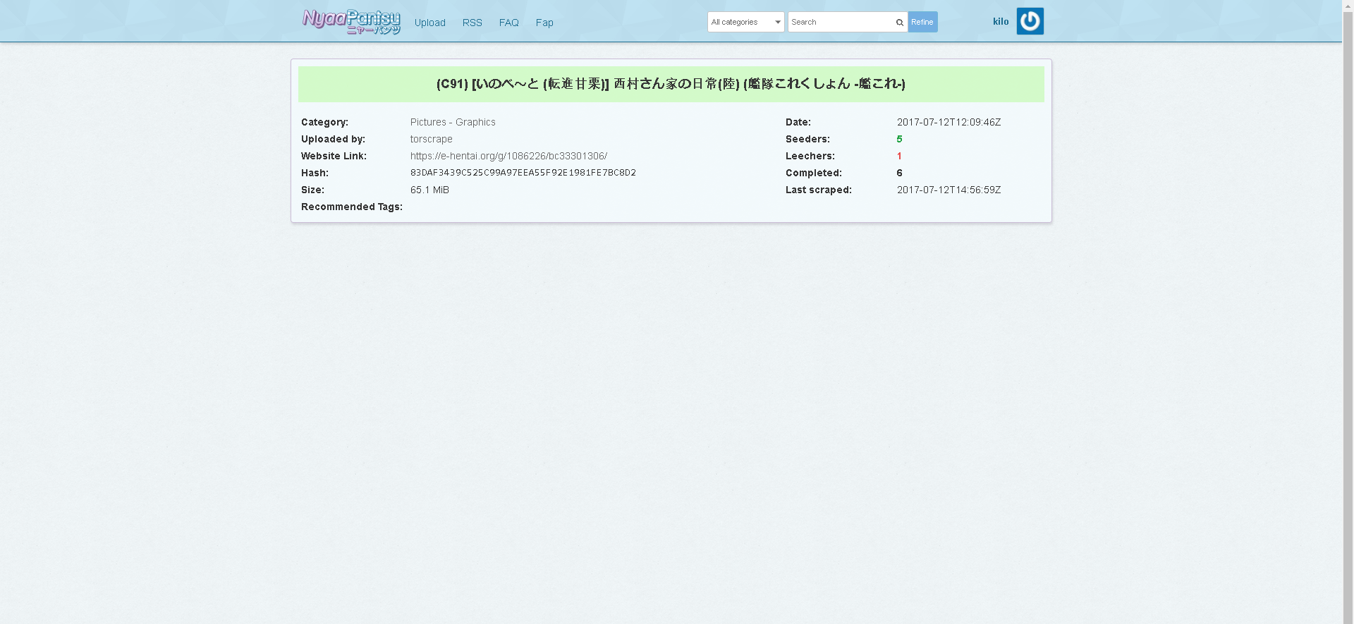 Torrent view broken if torrent has tag · Issue #1424 · NyaaPantsu/nyaa · GitHub