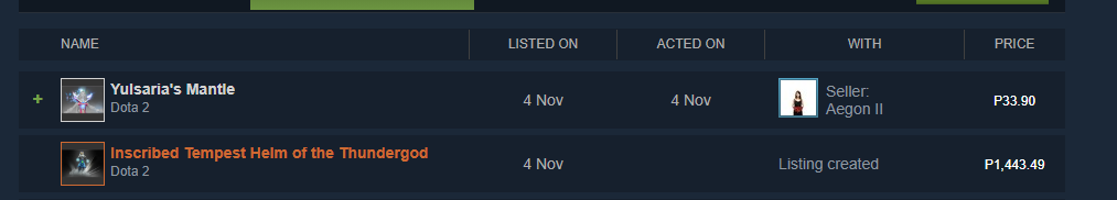 I unlisted my zeus arcana in the market it didn't return to my inven! · Issue #4779 ...