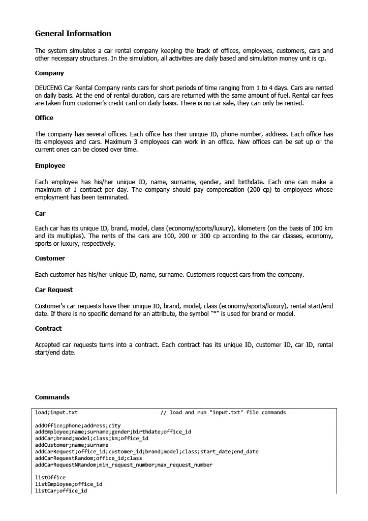 GitHub - baro35/Car-Rental-System: The system simulates a car rental ...