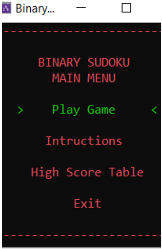 GitHub - baro35/Binary-Sudoku: Sudoku-like game called Binary Sudoku.