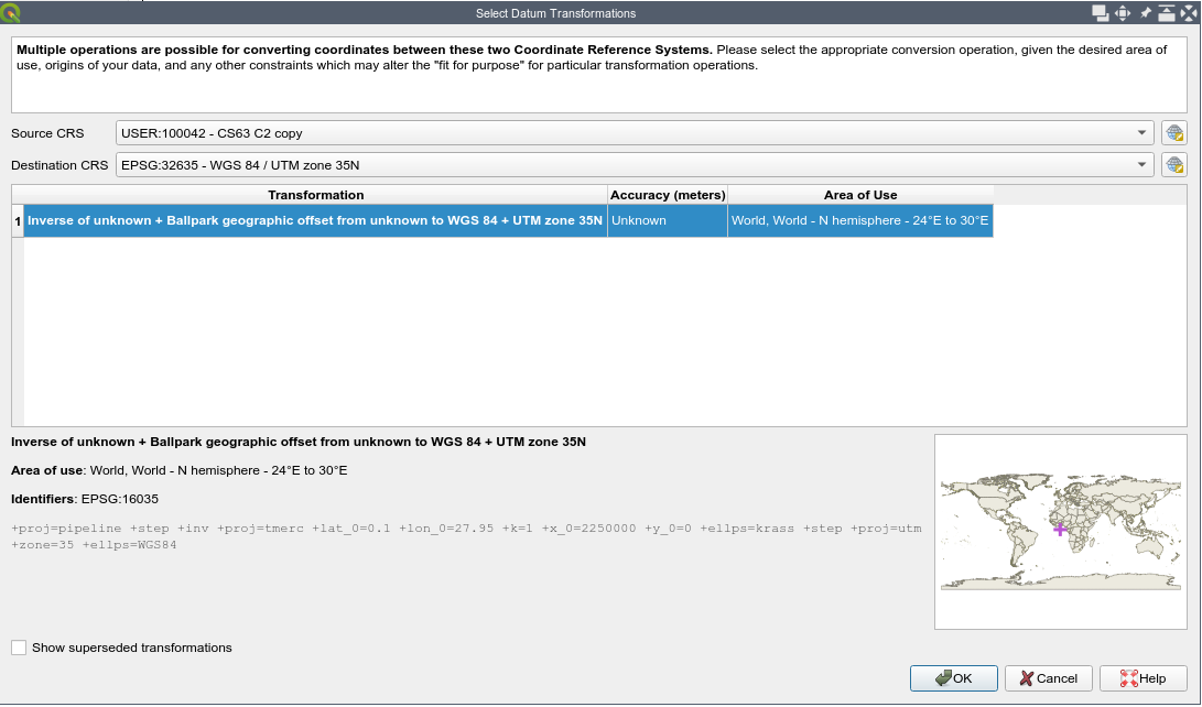 No valid datum transformations for custom CRSes · Issue #33323 · qgis/QGIS · GitHub