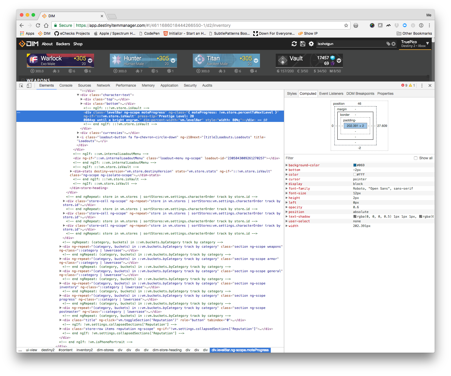 The progress target for bright engrams is extremely small · Issue #2407 · DestinyItemManager/DIM ...