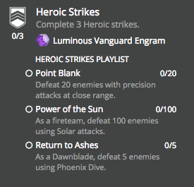 Challenges associated with heroic strikes playlist · Issue #2828 · DestinyItemManager/DIM · GitHub