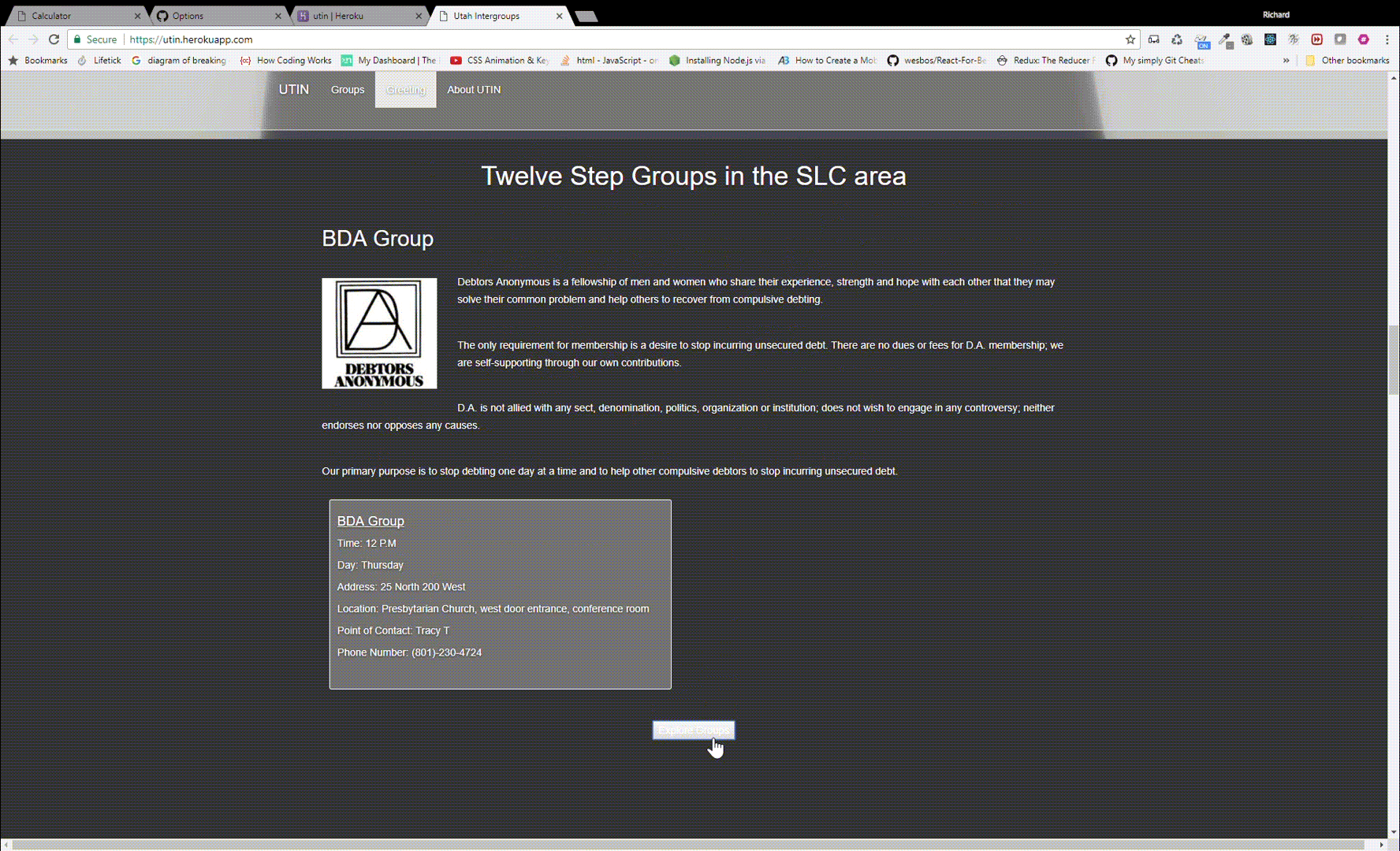 GitHub - trrapp12-ironyard/UTIN-SLAA: Free-lance work completed for local 501-3(c)