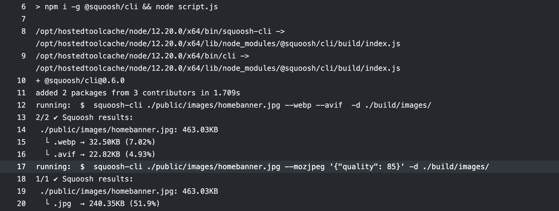 [CLI] webp and avif is not running on gitlab ci · Issue #909 ...