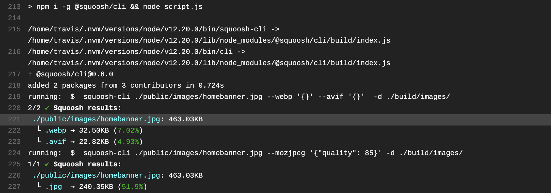 [CLI] webp and avif is not running on gitlab ci · Issue #909 · GoogleChromeLabs/squoosh · GitHub