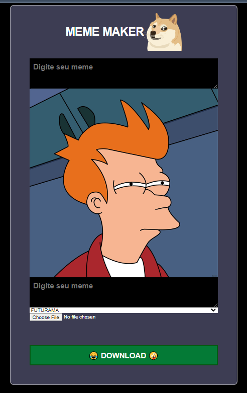 GitHub - galimarodrigues/meme-maker