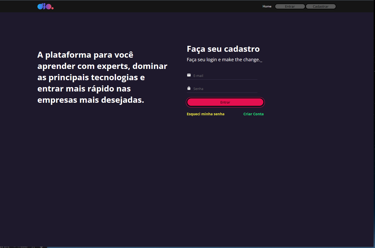 GitHub - galimarodrigues/clone-plataforma-dio
