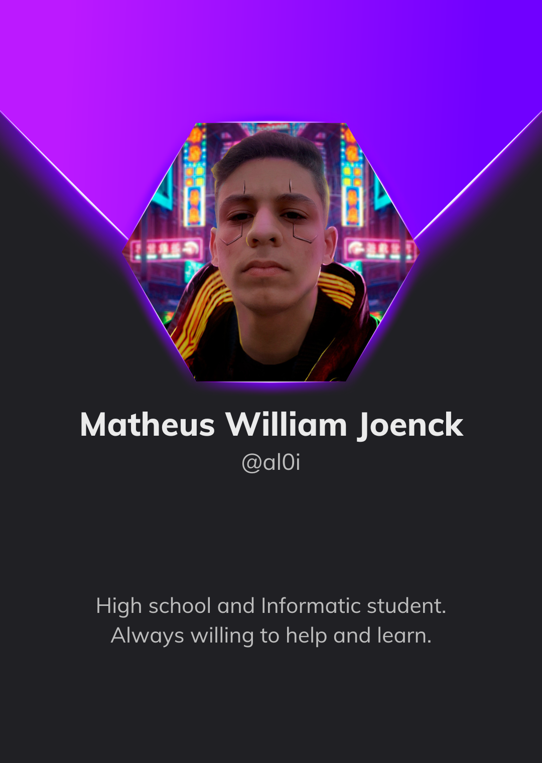 al0i (Matheus William Joenck) · GitHub