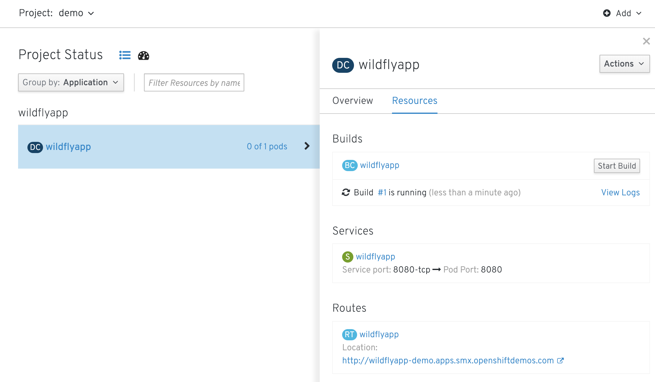 Build is not visible in the Status · Issue #997 · openshift/console ...