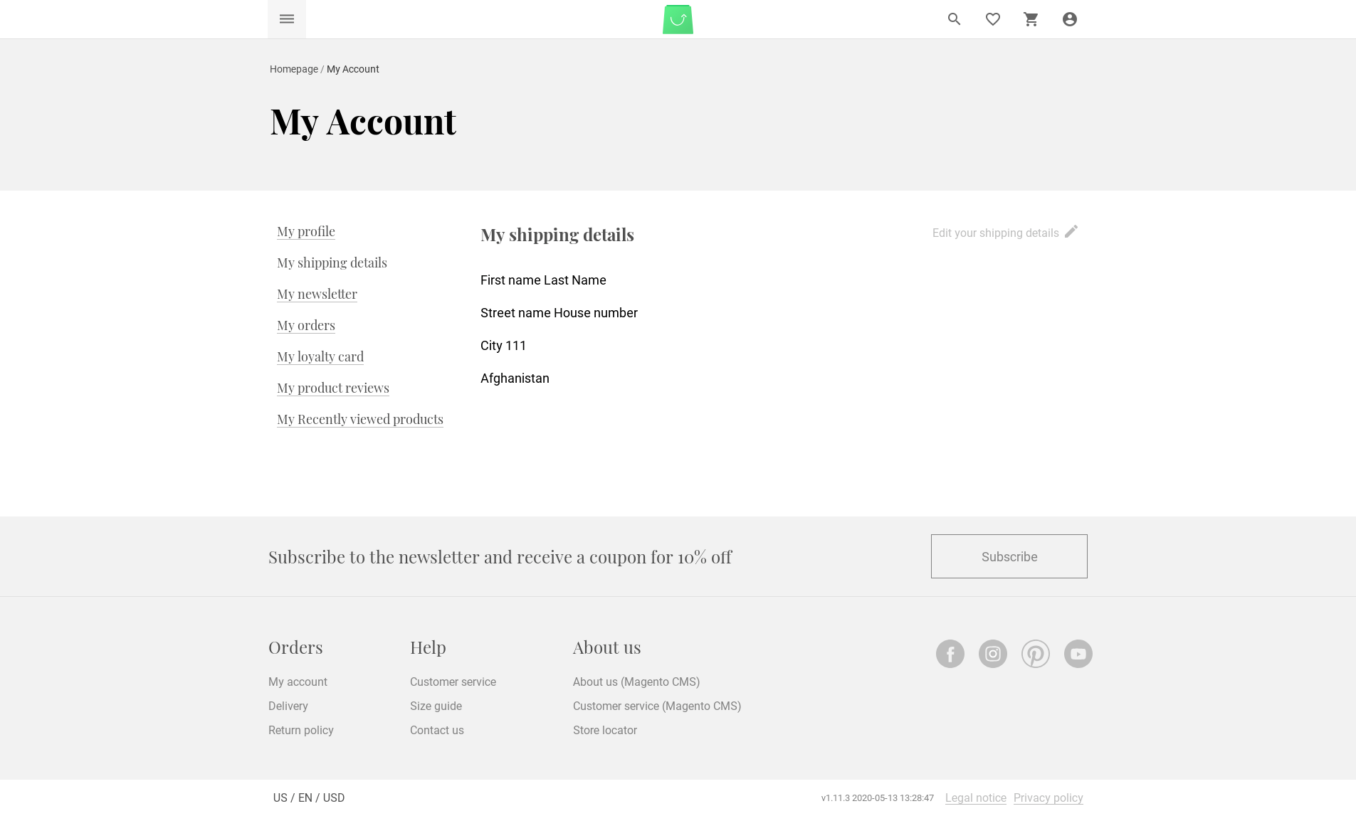 Update profile from My Account gives a 500 error on /api/user/me on validation fail and user is ...