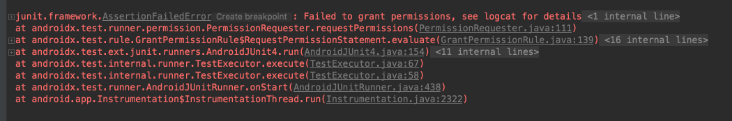 Grantpermissionrule Not Working For Sub Module S Androidtest When Grant New Storage Permission