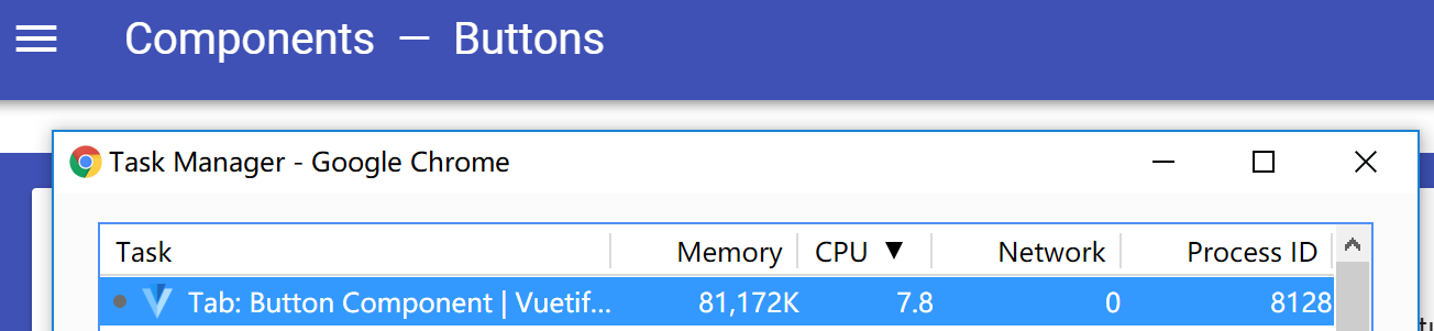 High CPU usage on documentation site · Issue #720 · vuetifyjs/vuetify · GitHub