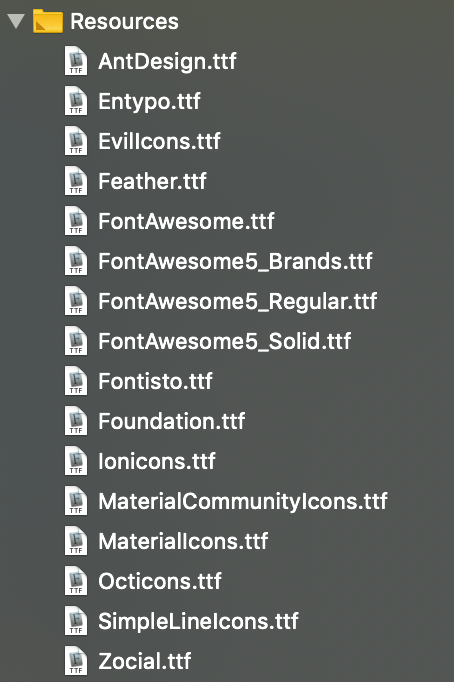 Unrecognized font family all the time, using 2 different React Native UI libraries.