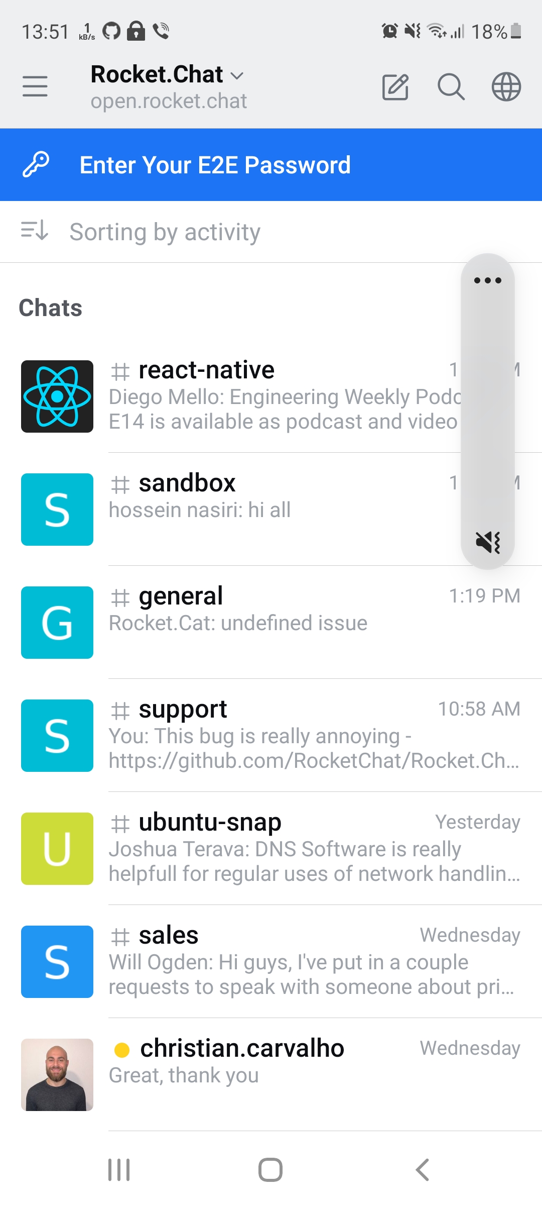 Read channels on desktop appear to be unread in mobile app · Issue #2762 · RocketChat/Rocket ...
