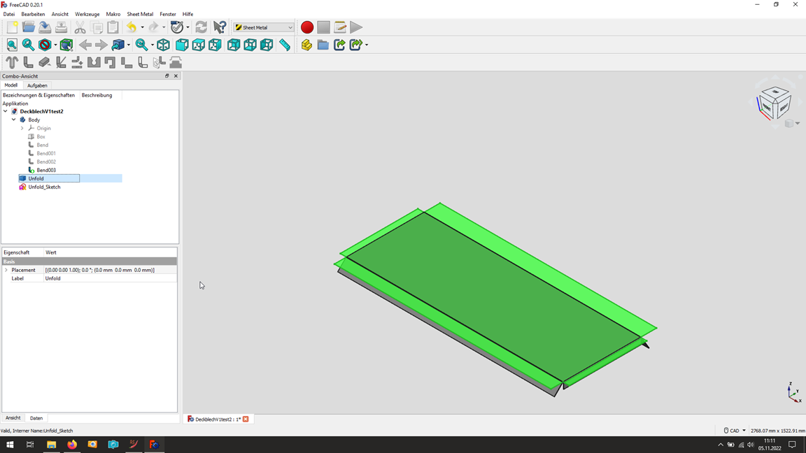 Bug? Unfold not working correctly ... · Issue #254 · shaise/FreeCAD_SheetMetal · GitHub