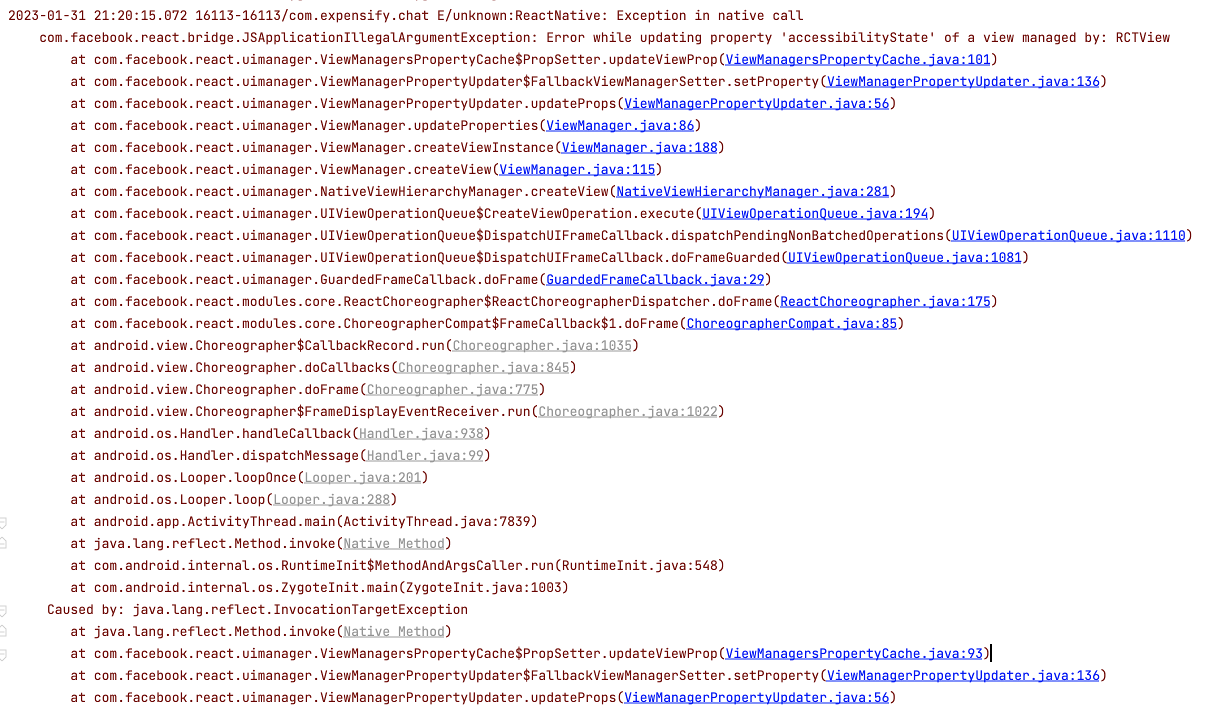 [$1000] Android crash: Value for disabled cannot be cast from String to Boolean · Issue #14599 ...