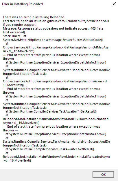 Unable to install Reloaded after uninstalling it · Issue #158 · Reloaded-Project/Reloaded-II ...