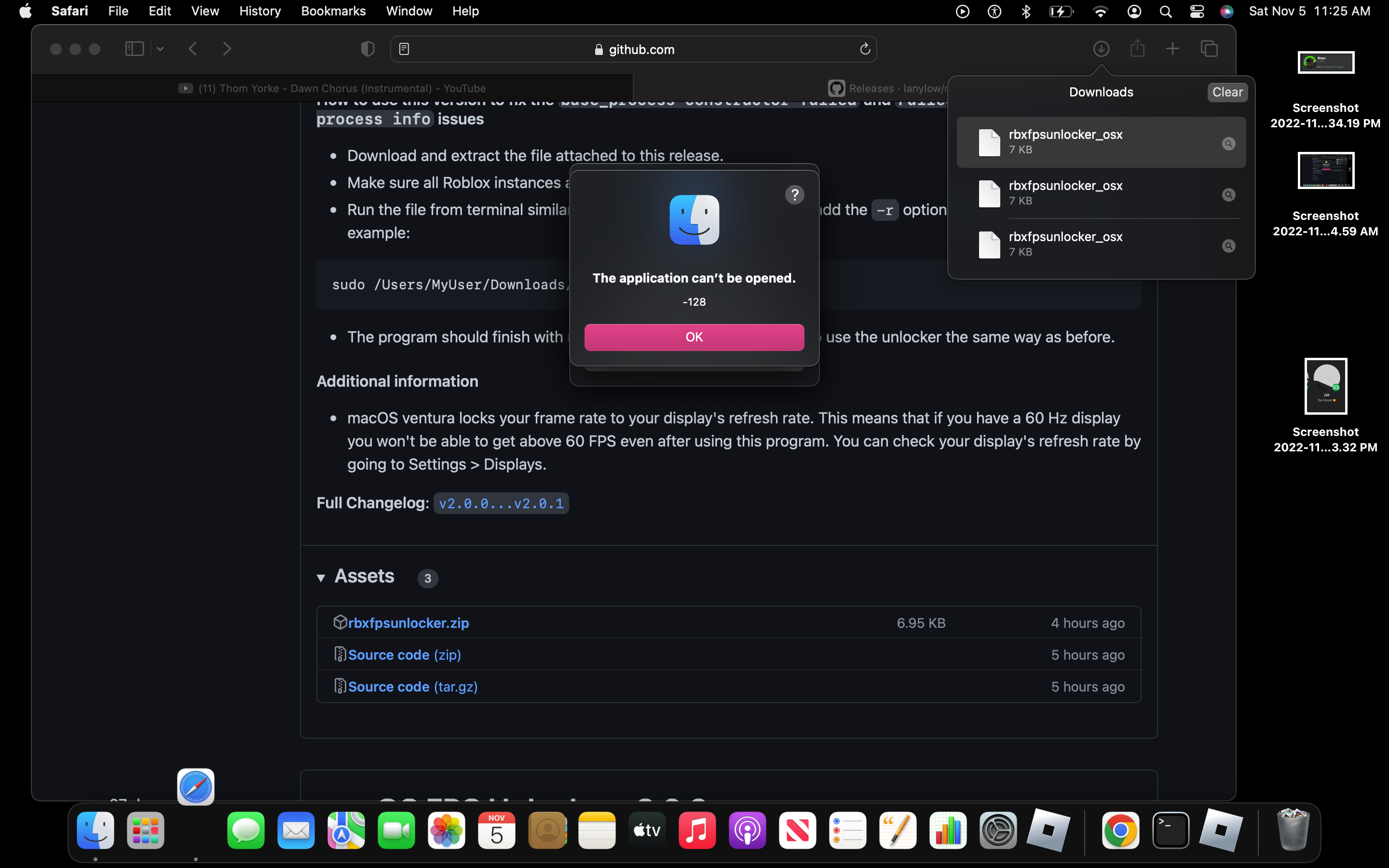 Cannot be opened because it is from an unidentified developer. · Issue #111 · lanylow ...