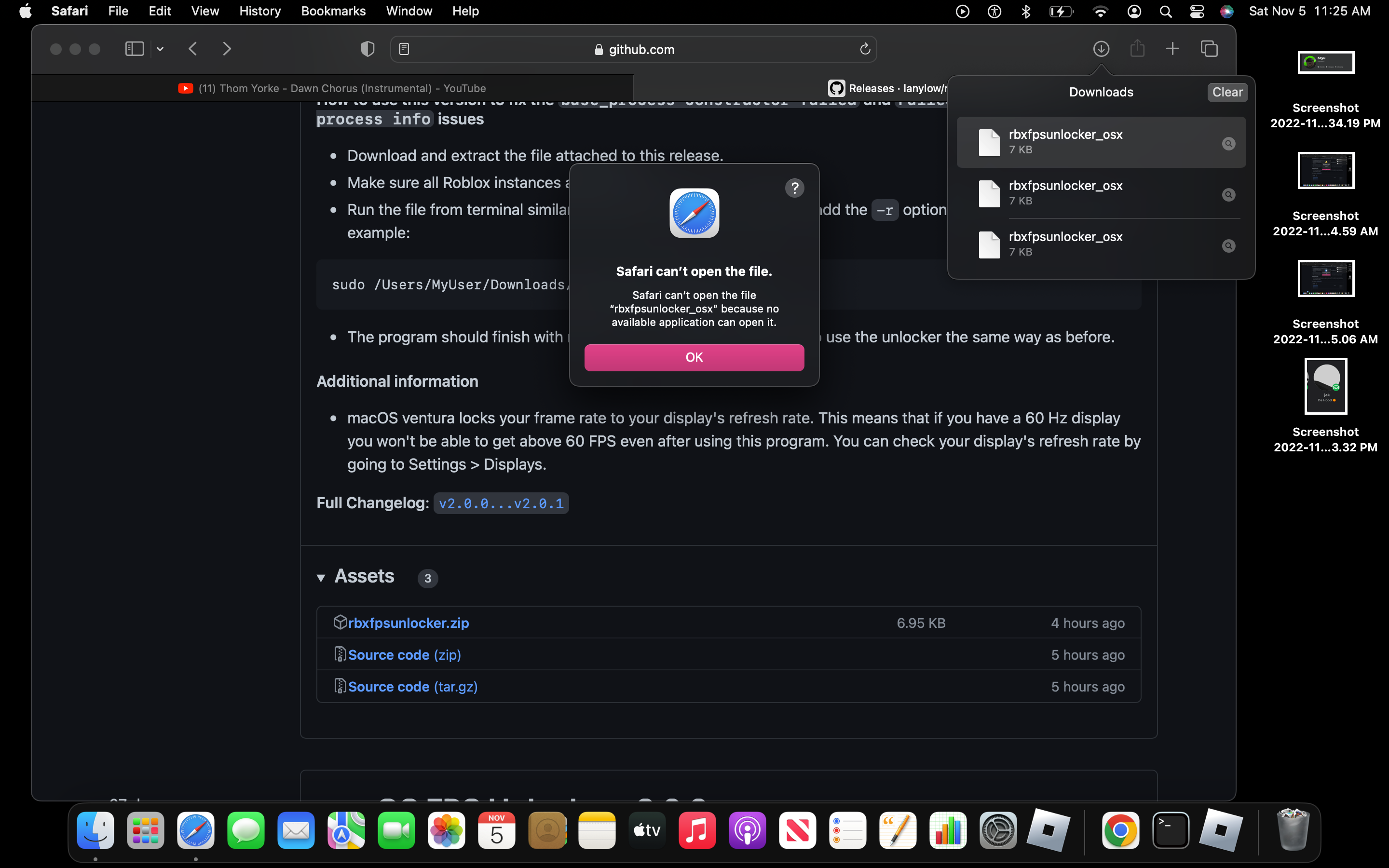Cannot be opened because it is from an unidentified developer. · Issue #111 · lanylow ...