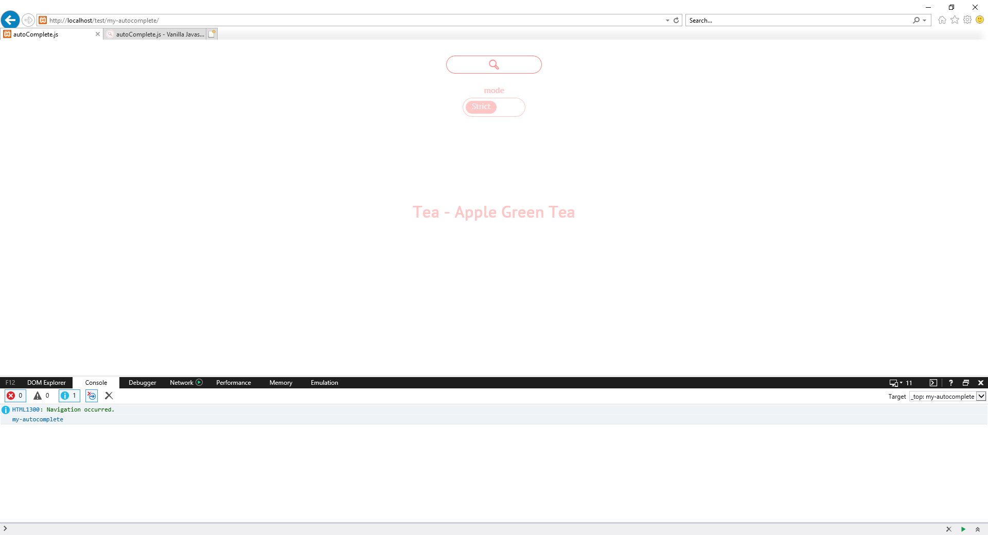 Selection event handler does not work on IE11 · Issue #43 · TarekRaafat/autoComplete.js · GitHub