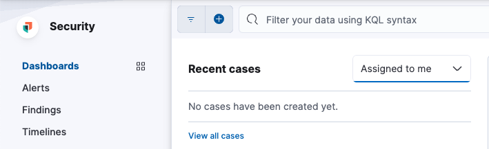 [Security Solution]Incorrect text under "No cases have been created yet." to custom users with ...