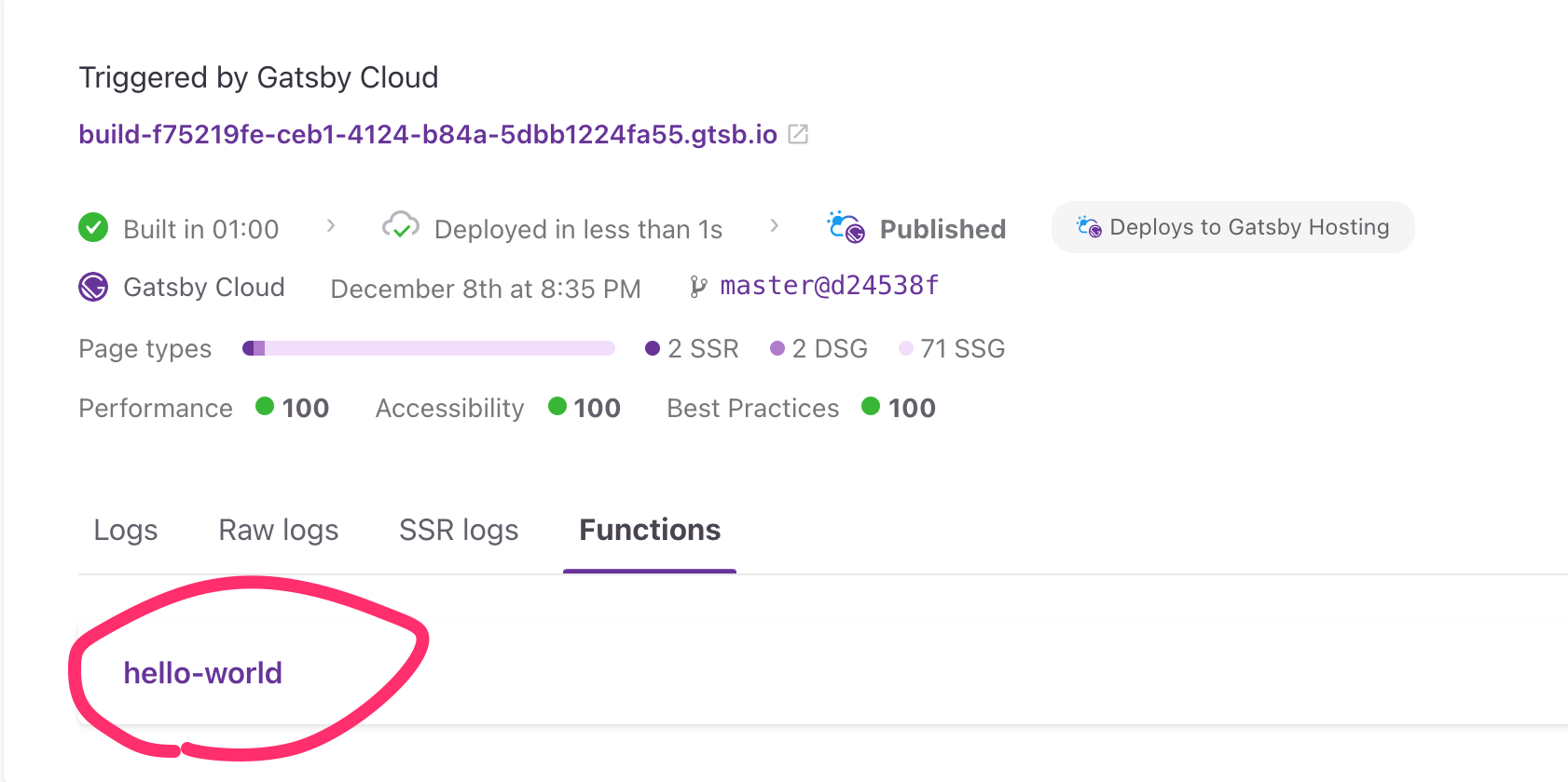 Gatsby Functions Is Not Working After Deploy To Gatsby Cloud · Issue 2433