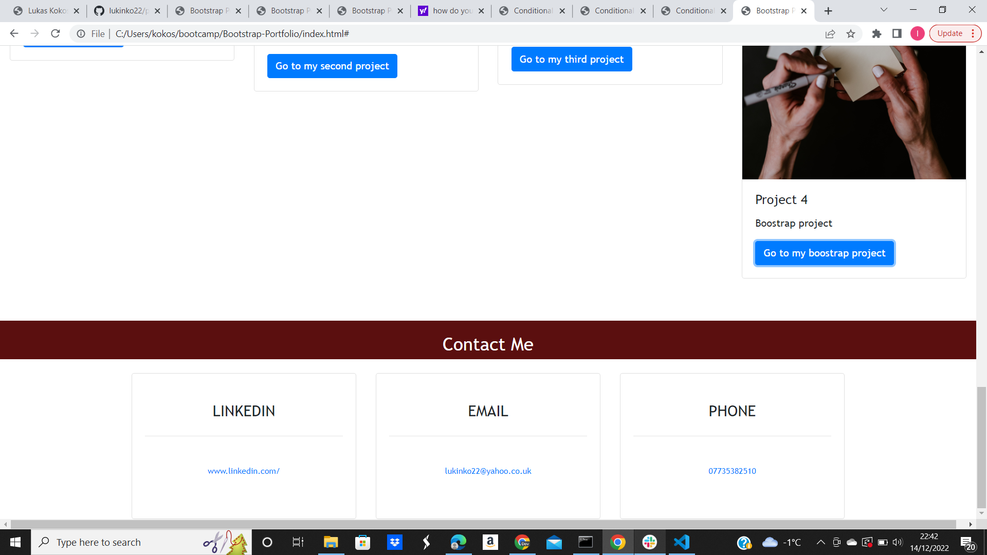 GitHub - lukinko22/Bootstrap-Portfolio: portfolio created with bootstrap