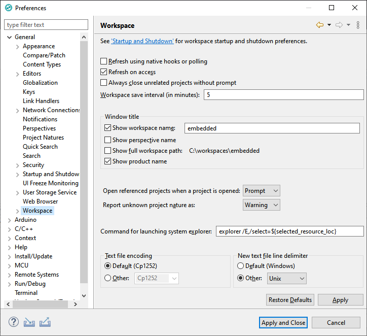 Eclipse Has Multiple File Encoding Options The Default File Encoding Setting May Be