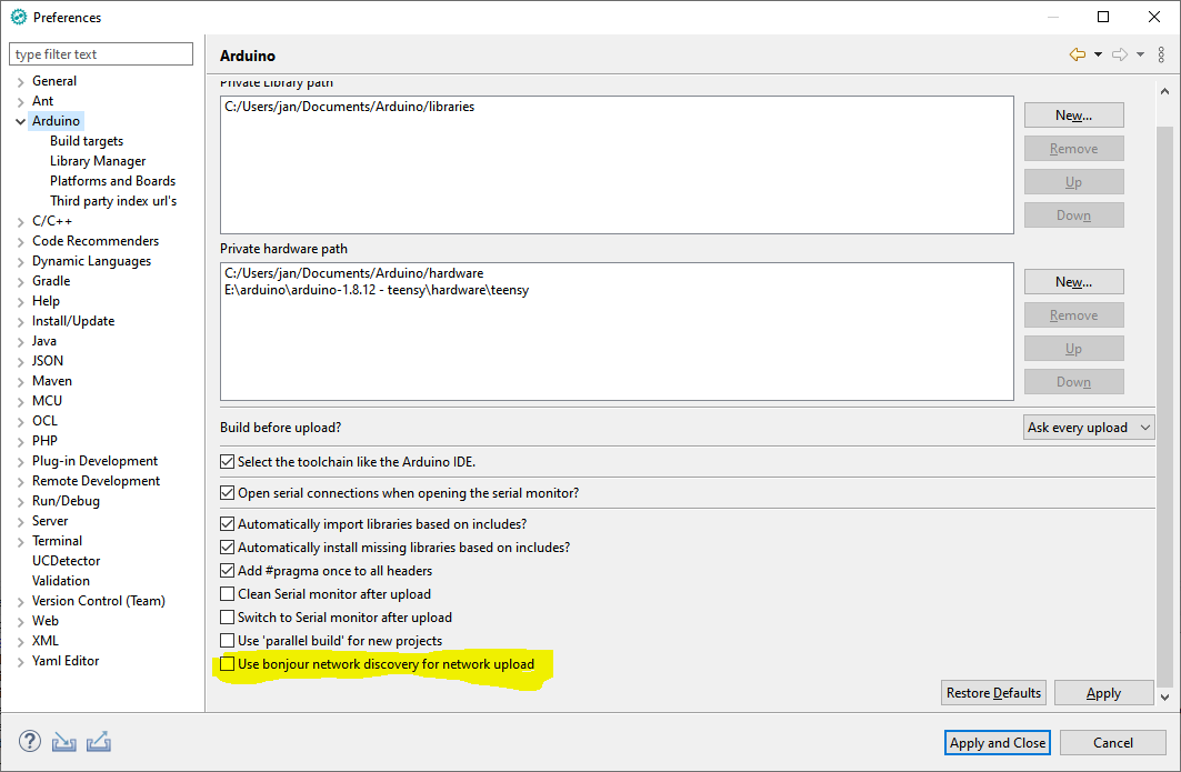 When creating a workspace, the log always shows 7 errors （v4.4） · Issue #1405 · Sloeber/arduino ...
