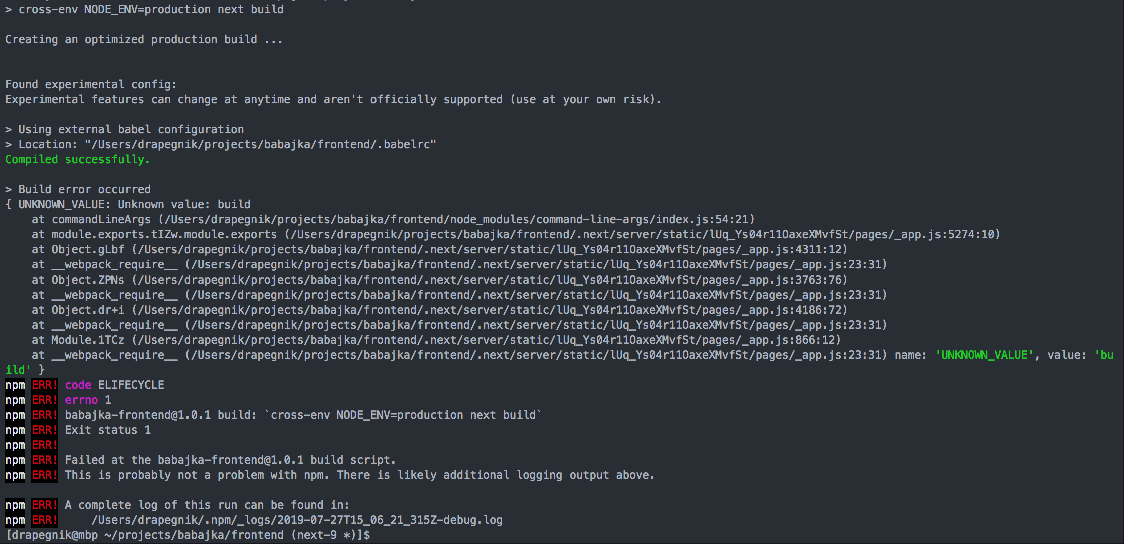 Next 9 Build Fail · Issue 8137 · Vercelnextjs · Github