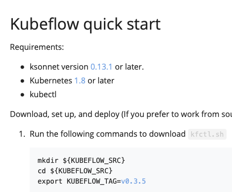 Getting Started with Kubeflow page missing instructions for v0.4 · Issue #434 · kubeflow/website ...