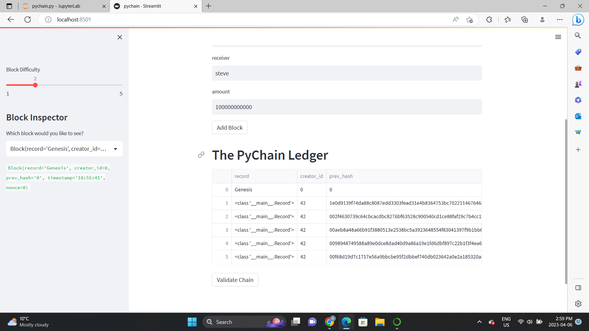 GitHub - reidema/Module-18-PyChain-Ledger: Your task is to build a blockchain-based ledger ...