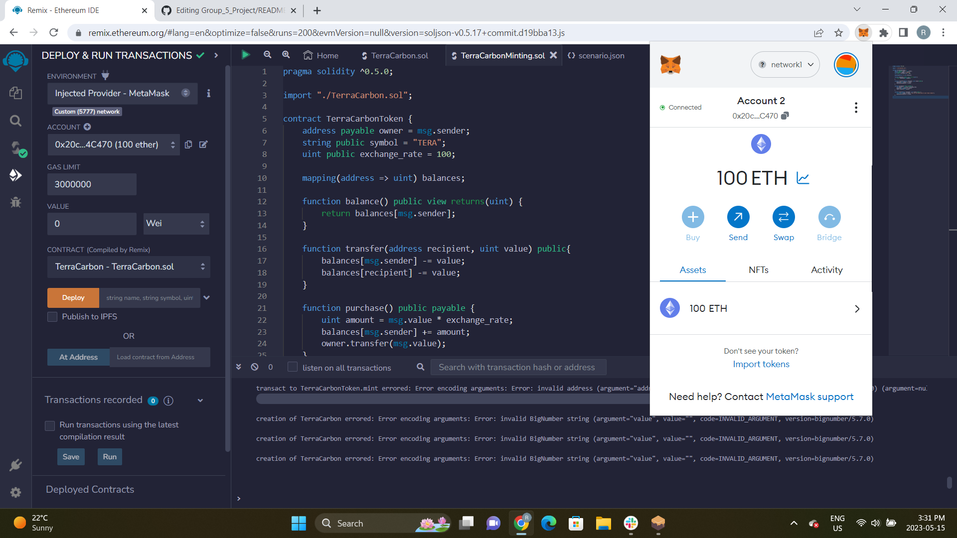 GitHub - zel1001/Group_5_Project: Carbon Neutral Token